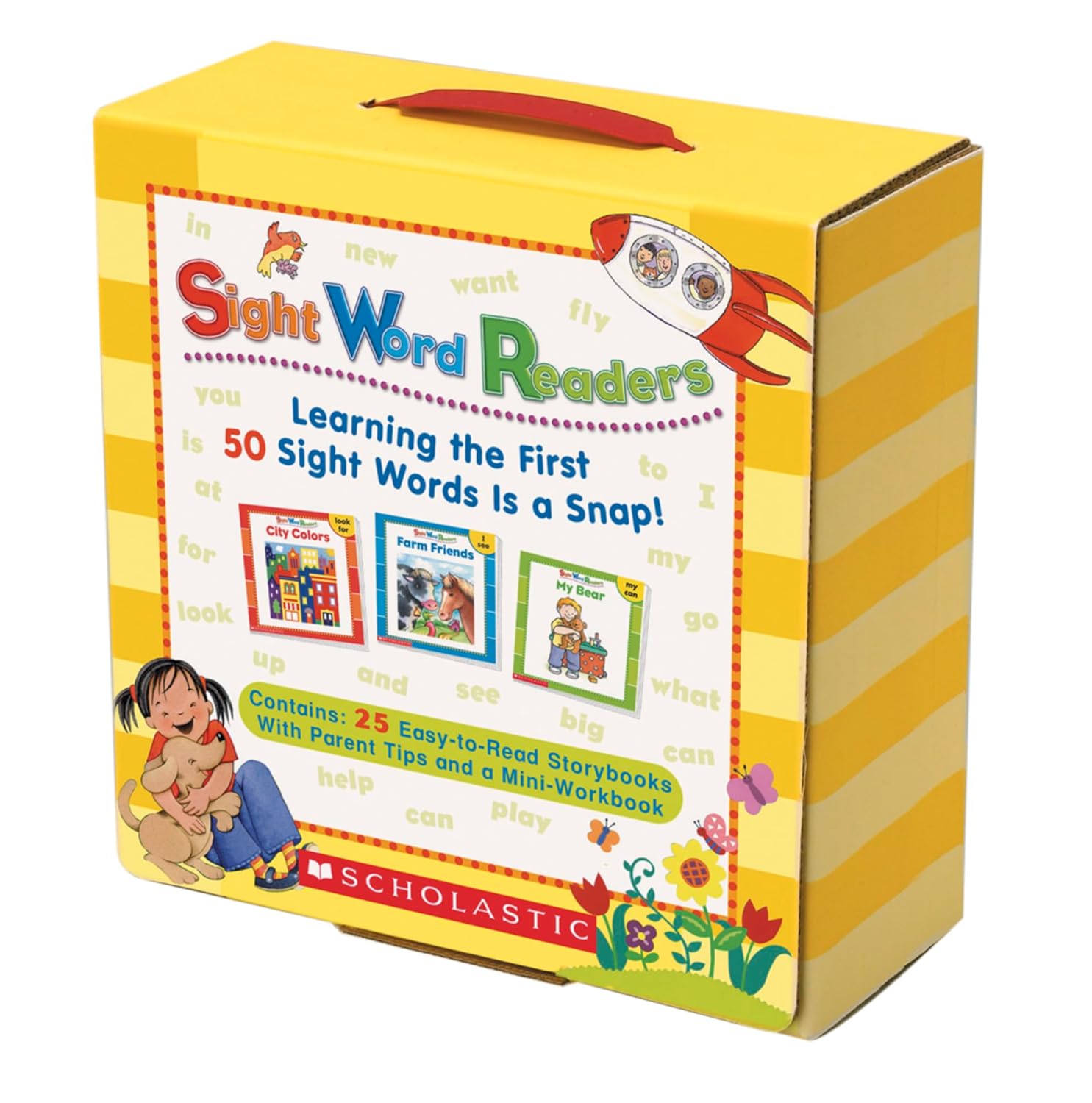 Scholastic Sight Word Reader Set of 25 Books Parent Guild & Workbook 英 ...