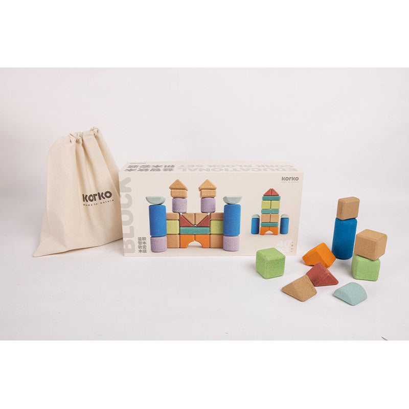 Korko Eco-Friendly Soft Blocks 40pcs 環保軟積木40件套 – MY SCHOOL BUS