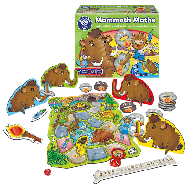 Orchard Toys Mammoth Maths Game Addition & Subtraction Game 數學大冒險加減算法遊 ...