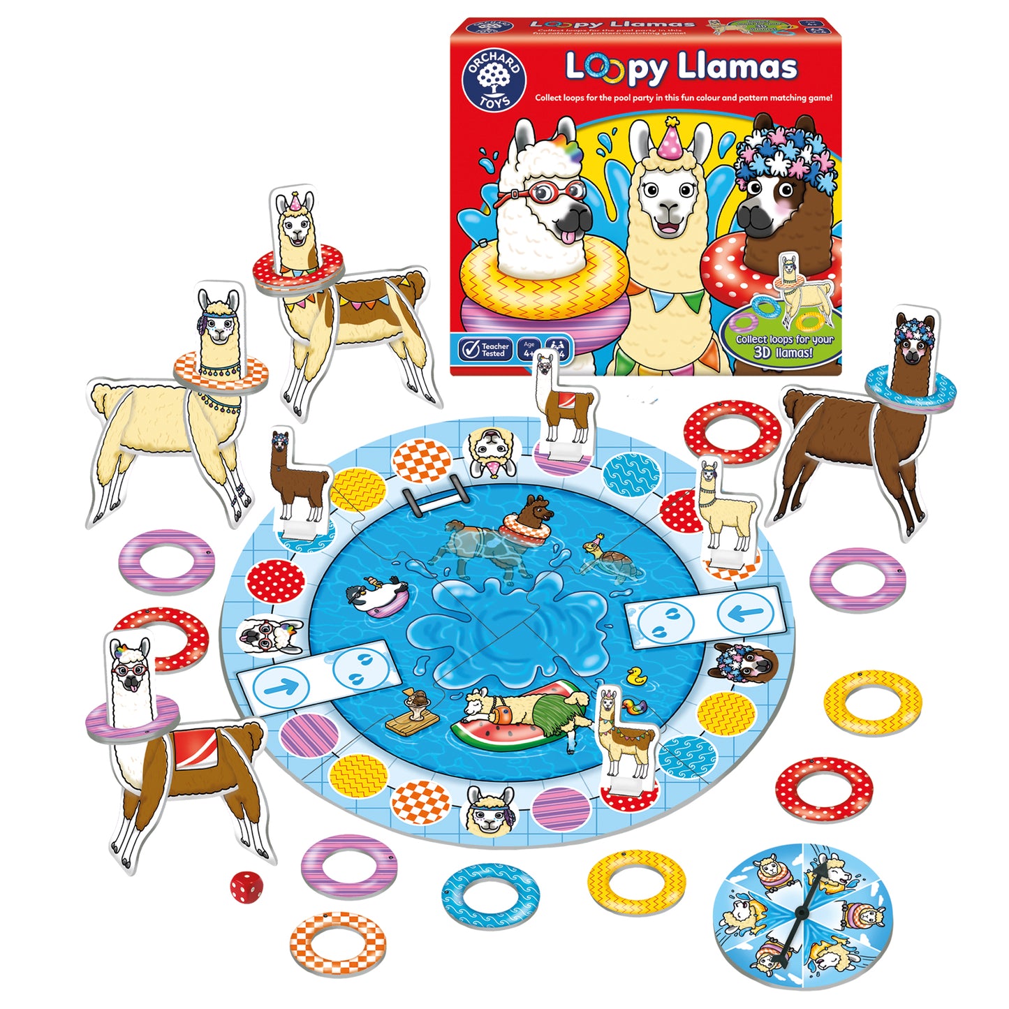 Orchard Toys Loopy Llamas Matching & Pegging Game 瘋狂大羊駝配對遊戲 – MY SCHOOL BUS