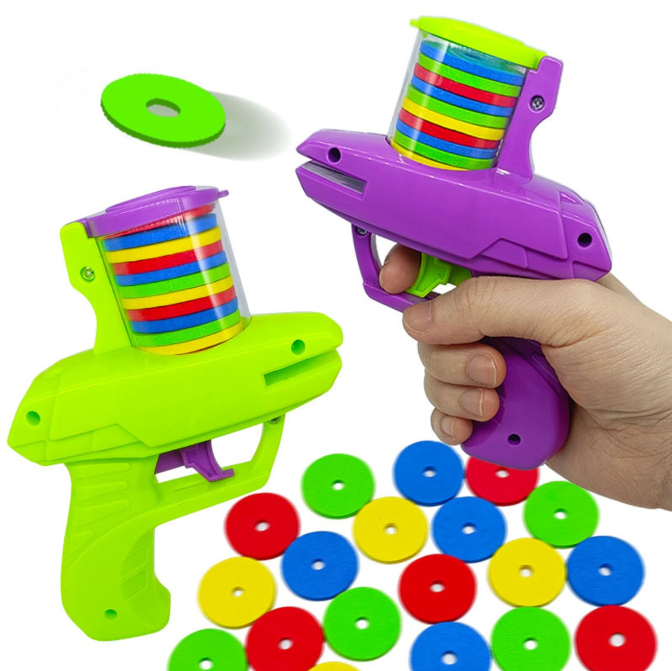 Soft Disc Shooting Gun Toy, set of 2個裝軟碟發射玩具槍 – MY SCHOOL BUS