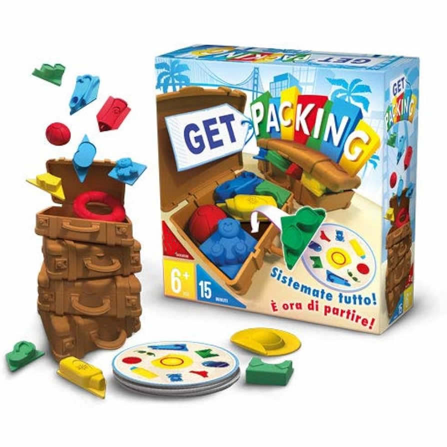 Asmodee Get Packing Strategy Packing Game 收納達人 搶先拼合行李遊戲 – MY SCHOOL BUS