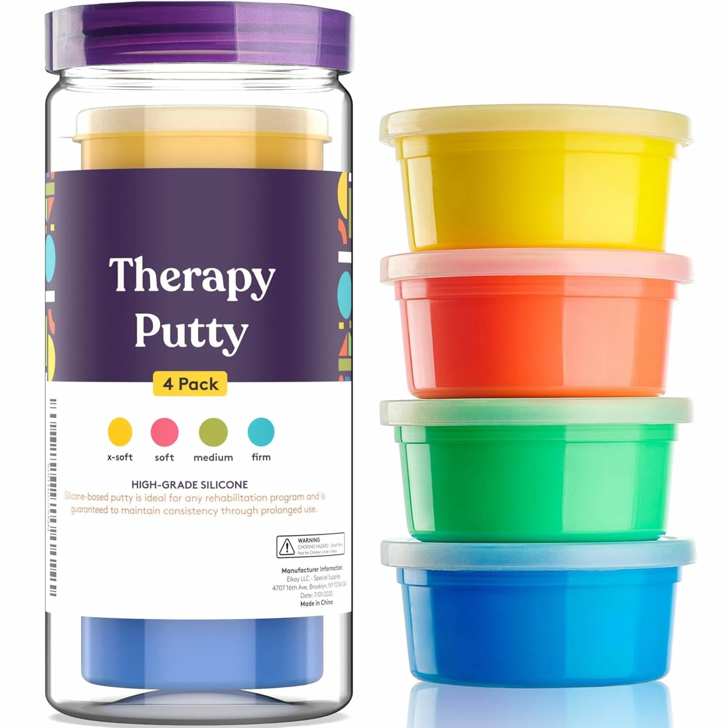 Hand Therapy Putty, set of 4 練力膠4個套裝 – MY SCHOOL BUS
