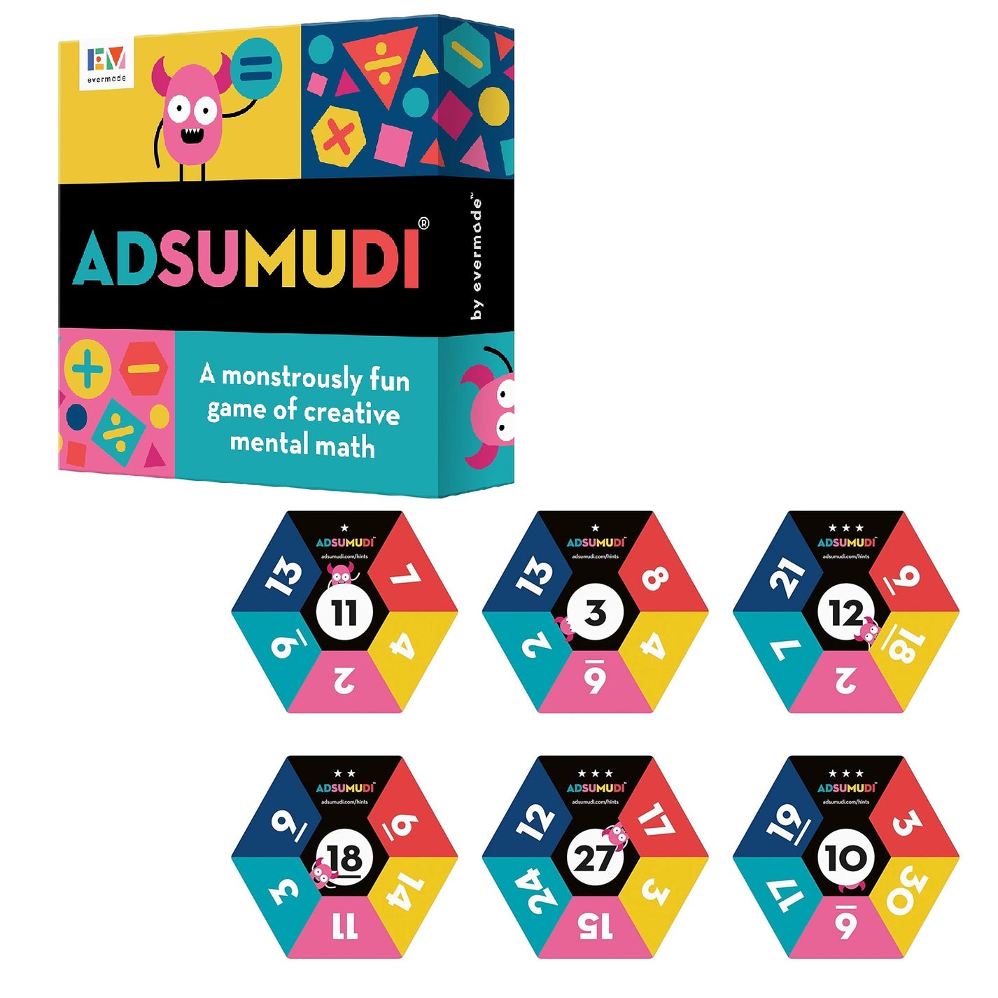 Adsumudi - A Monstrously Fun Game of Creative Mental Math 心算數學訓練遊戲 – MY ...