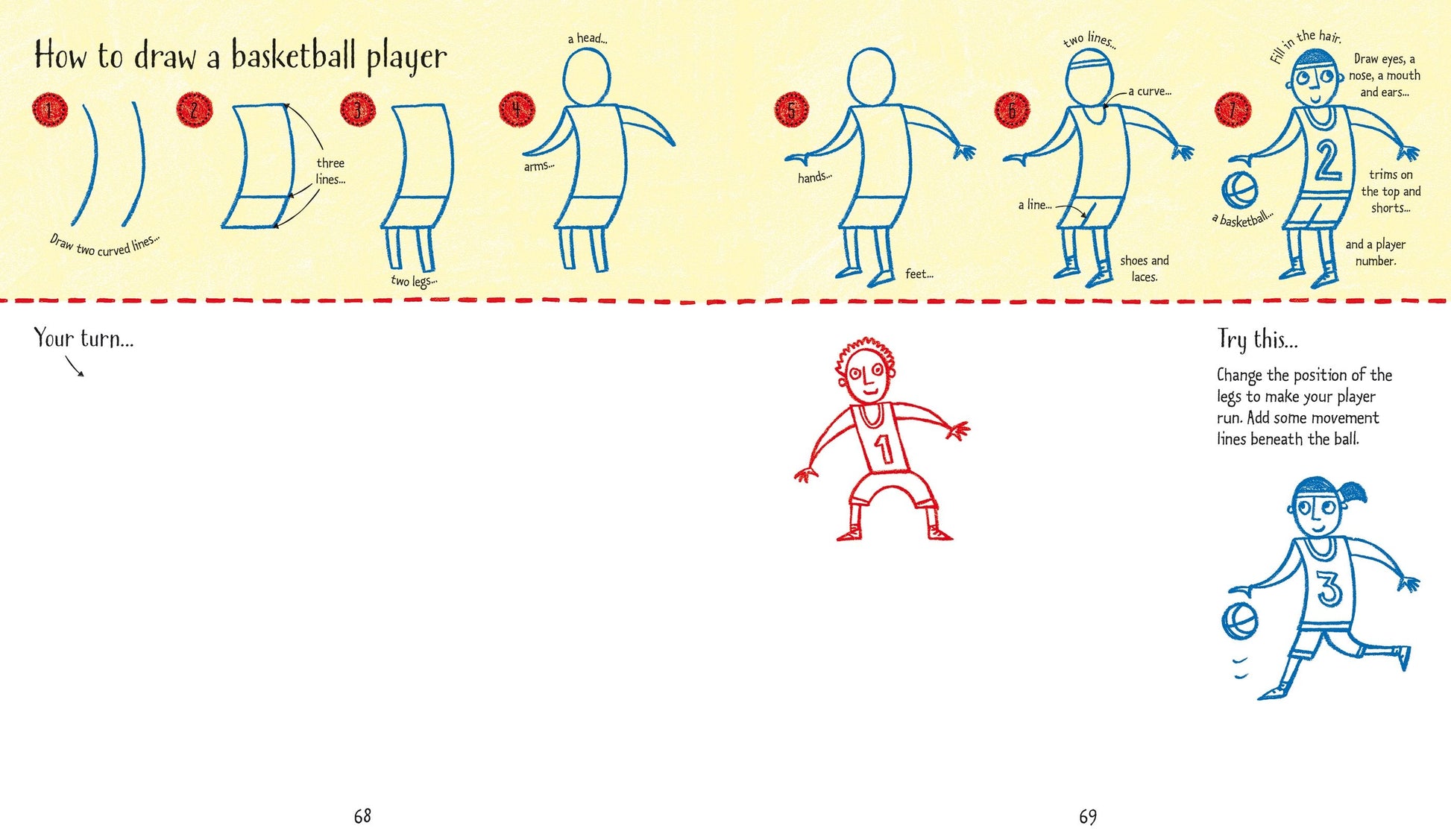 Usborne Step-by-step Drawing Book People 逐步畫人物角色繪畫填色書 – MY SCHOOL BUS