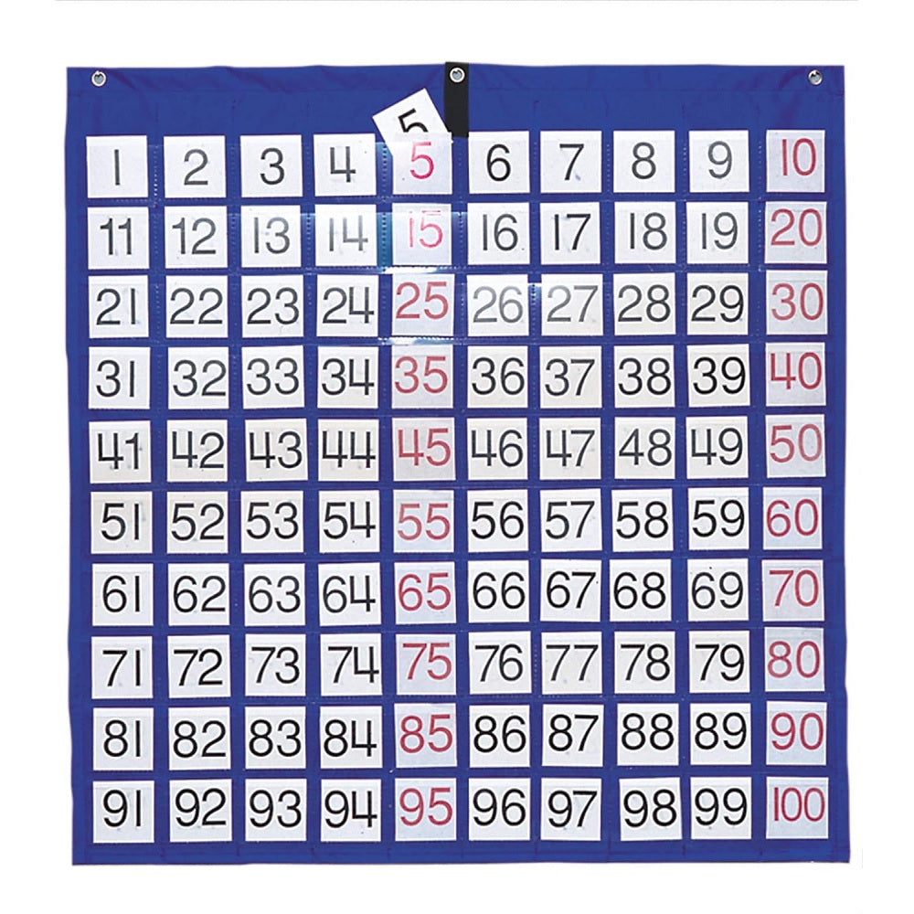 Carson Dellosa 26" x 26" Hundreds Pocket Chart – MY SCHOOL BUS