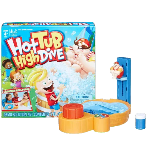 Hasbro Gaming Hot Tub High Dive Game 高台跳泡泡浴桌遊 – MY SCHOOL BUS