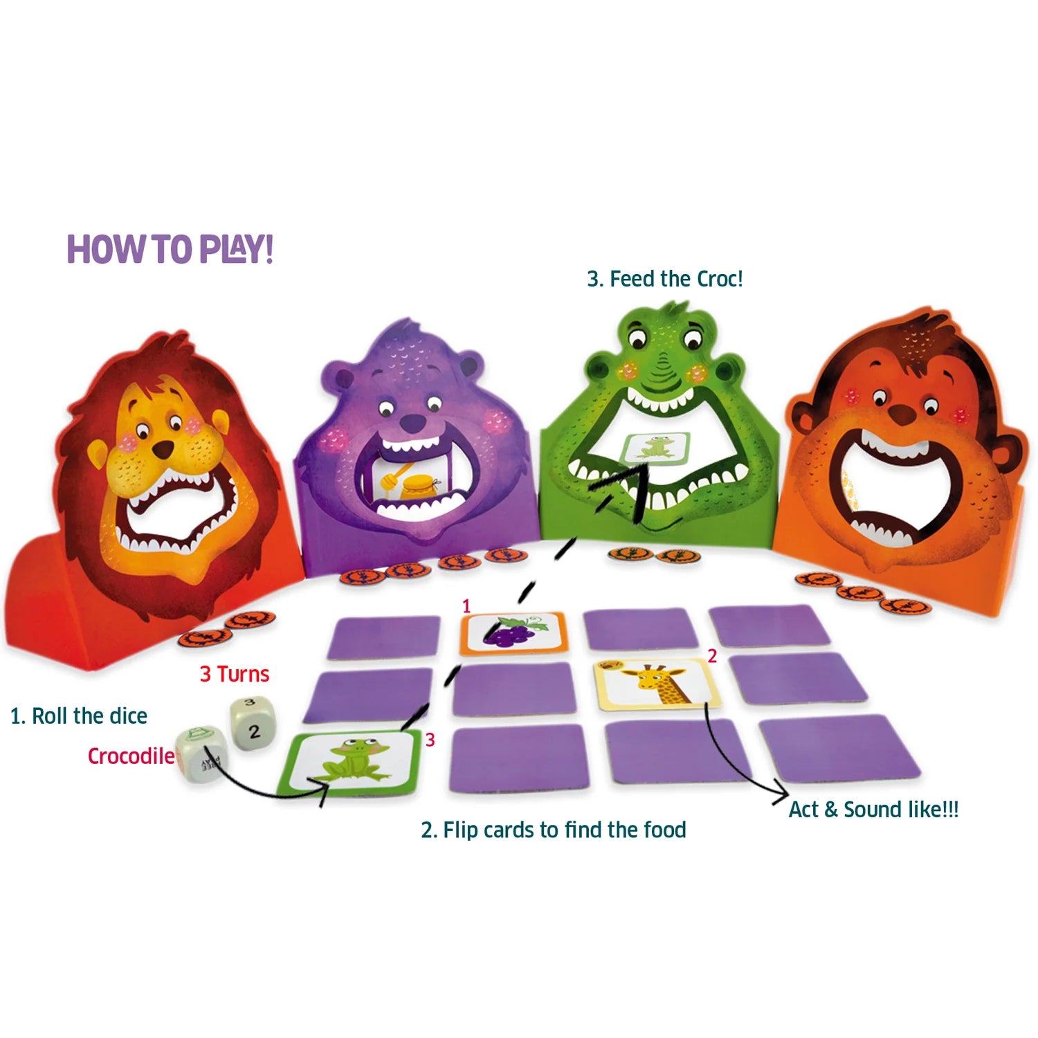 Hungry Four Memory & Movement Game – MY SCHOOL BUS