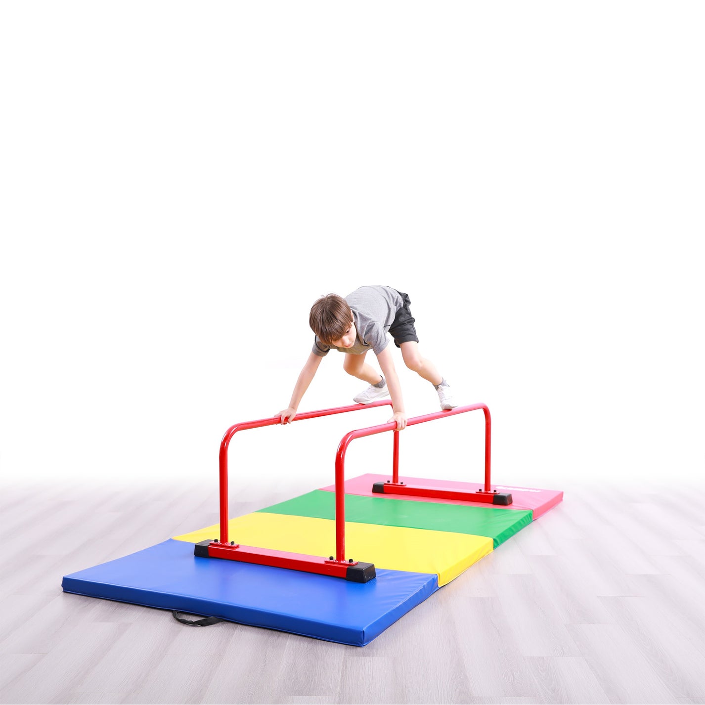 Fundamental Low Parallel Bars with Folding Mat Set 初階低雙槓連4色墊套裝 – MY ...