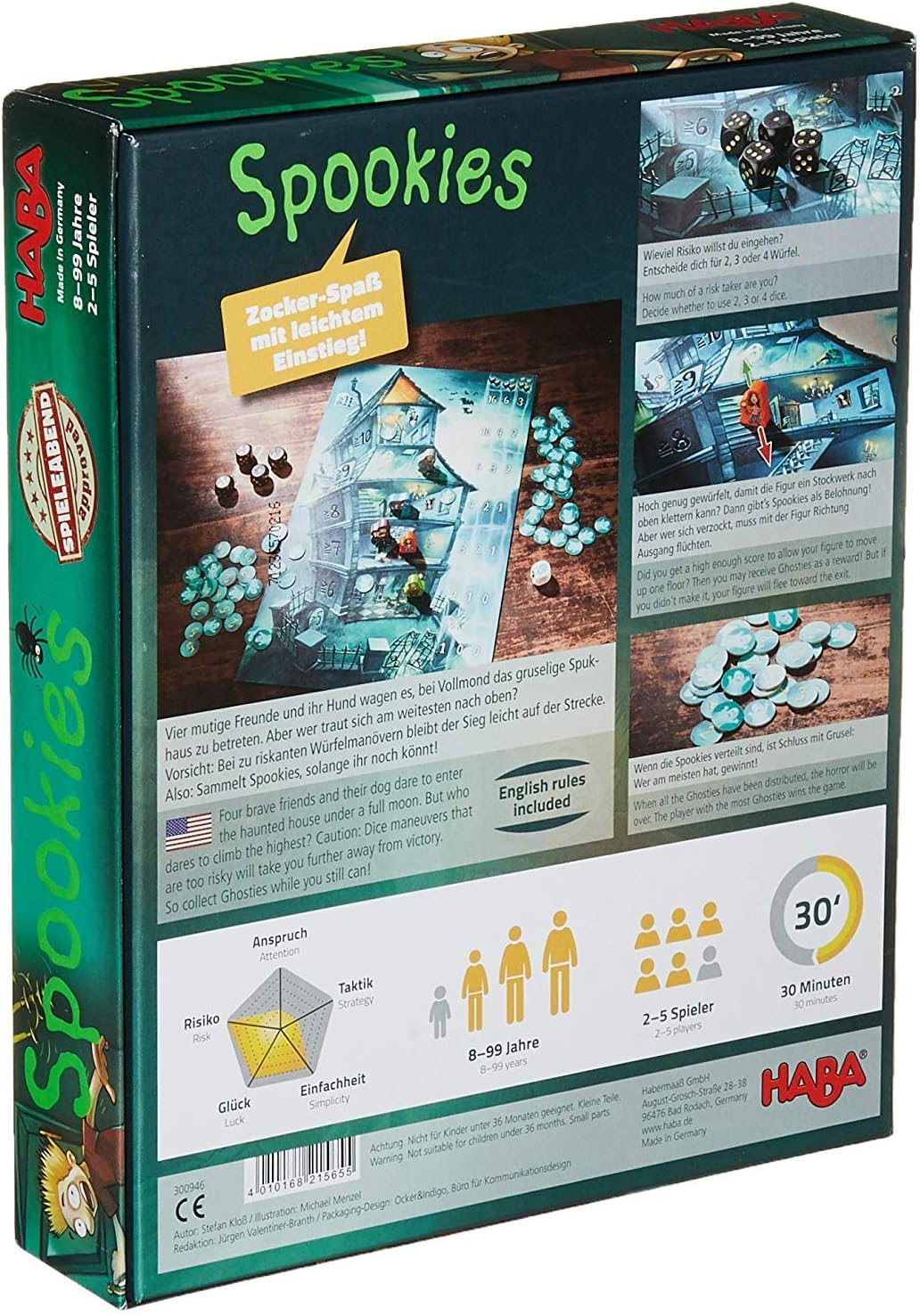 Haba 300946 Spookie Strategy Game 動魄驚心 策略遊戲 – MY SCHOOL BUS