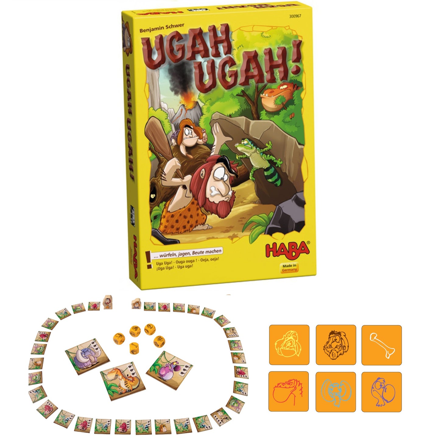 Haba 300967 Uga Uga! Strategy Game 瘋狂原始人 策略遊戲 – MY SCHOOL BUS