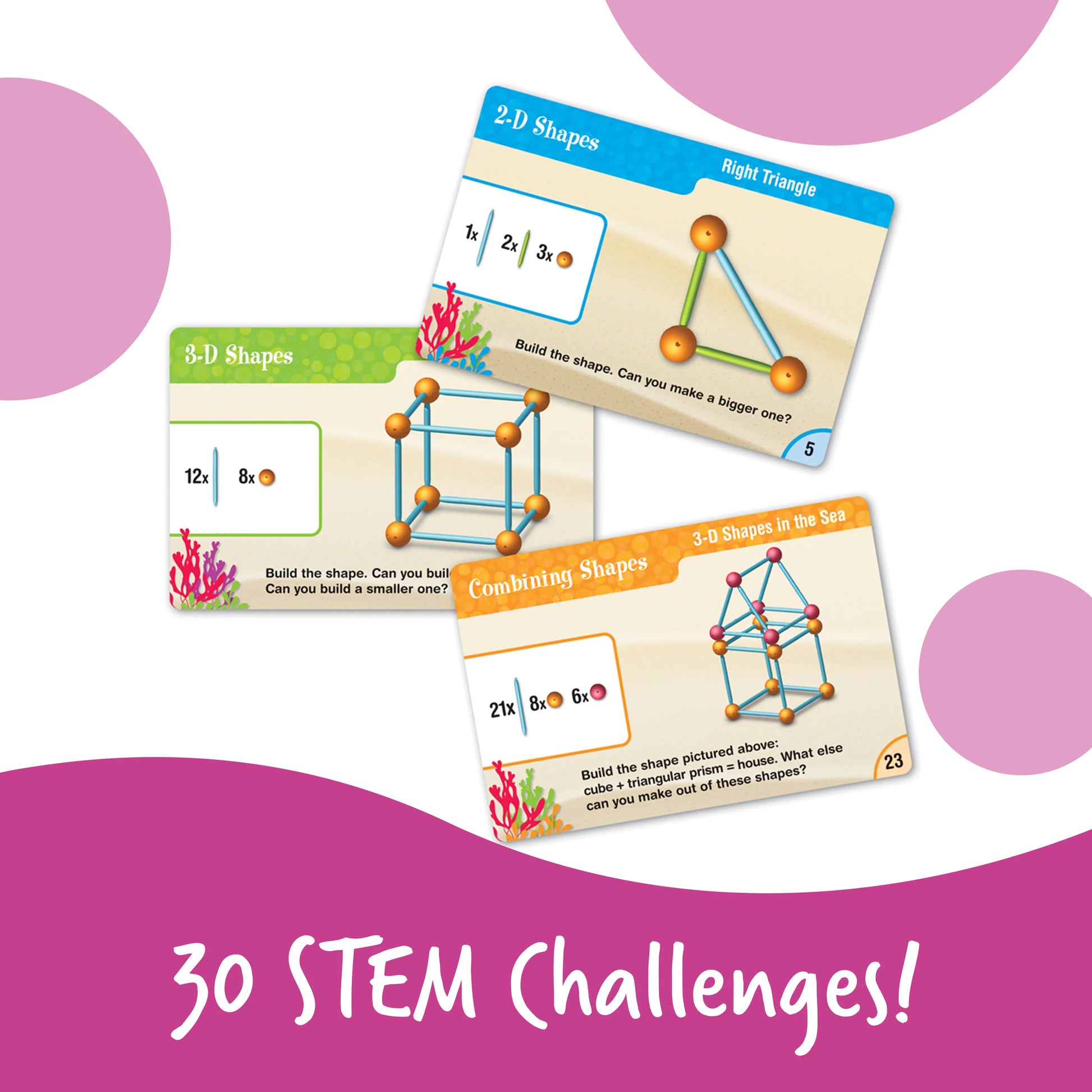 Learning Resources Dive into Shapes! A Sea and Build Geometry Set – MY ...