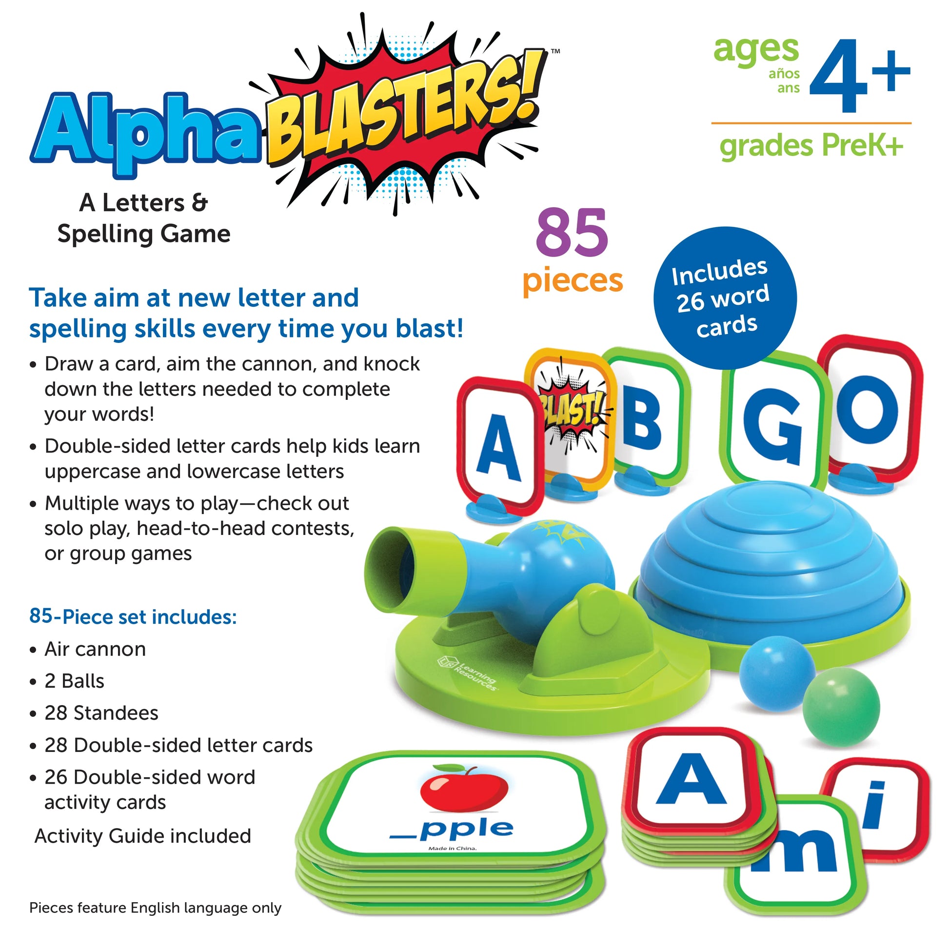 Learning Resources Alphablast! Letter & Spelling Game – MY SCHOOL BUS