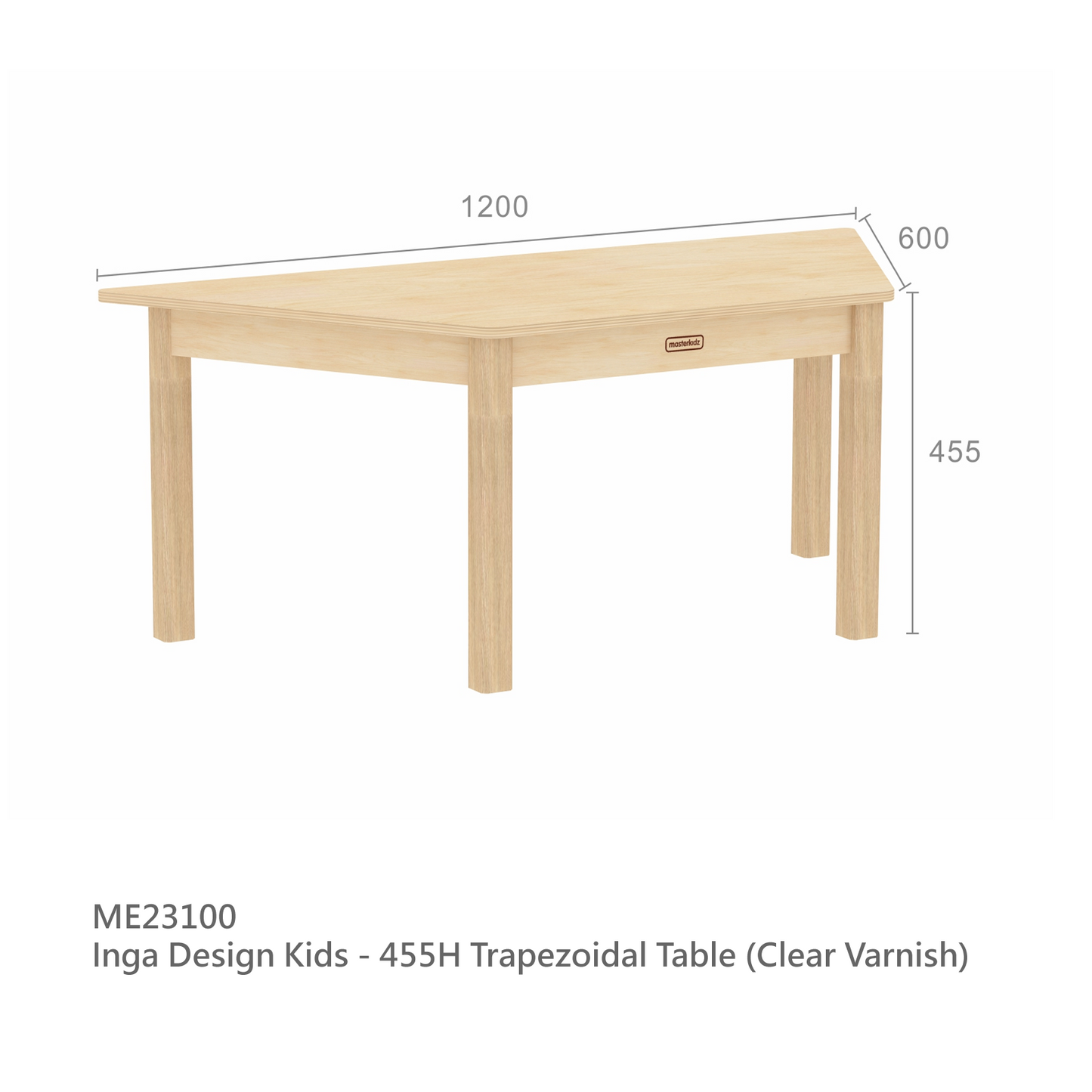 Inga Design Kids Trapezoidal Table Solid Wood 實木製 梯形桌 – MY SCHOOL BUS