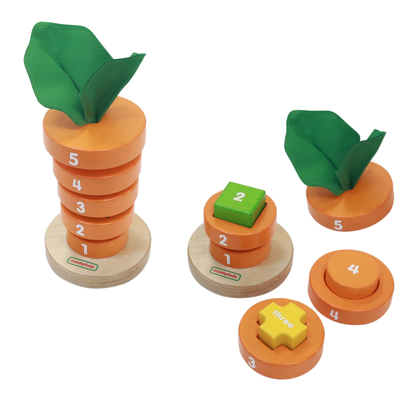 Masterkidz Wooden Stacking Healthy Carrot 疊高高健康蘿蔔 – MY SCHOOL BUS