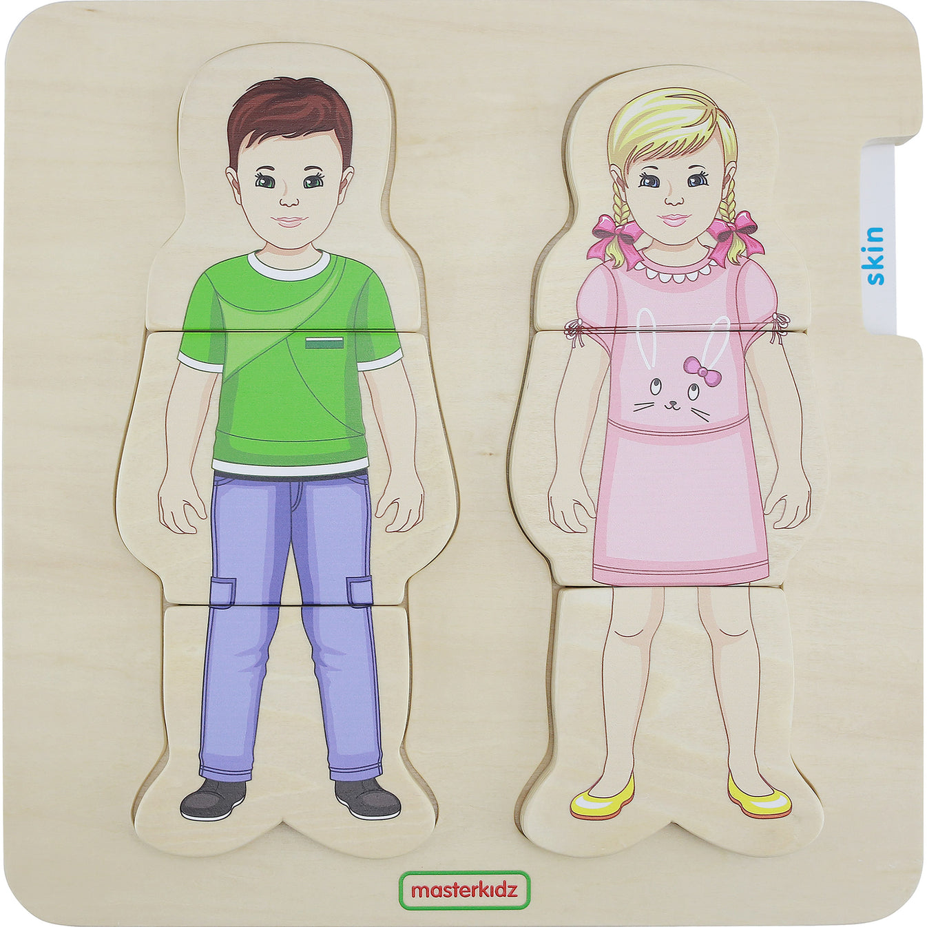 Masterkidz Human Body Layered Puzzles人體認知多層拼板 – MY SCHOOL BUS