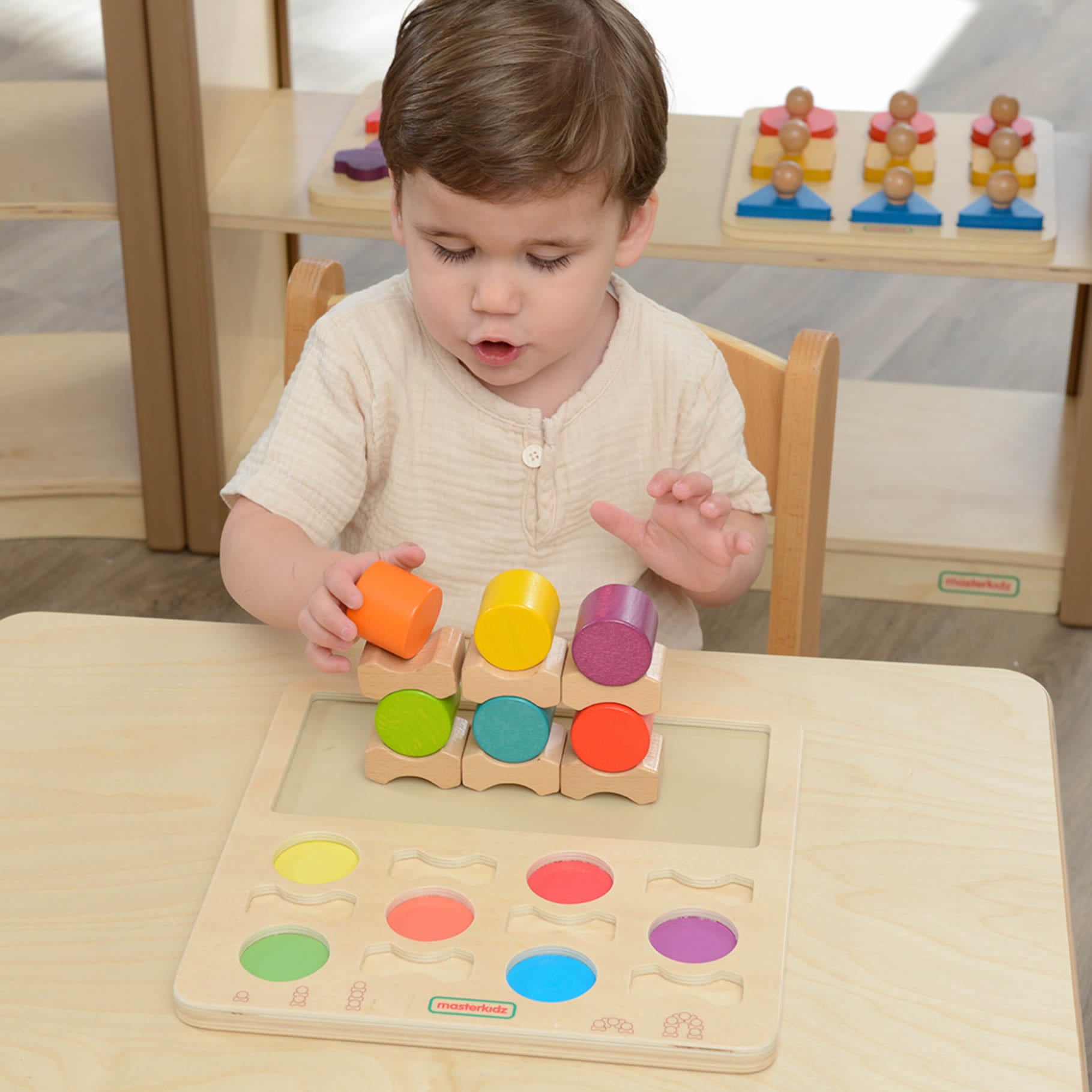 Masterkidz Stacking Fun! Challenge Board Handy Learning Board 疊疊樂挑戰遊戲 ...