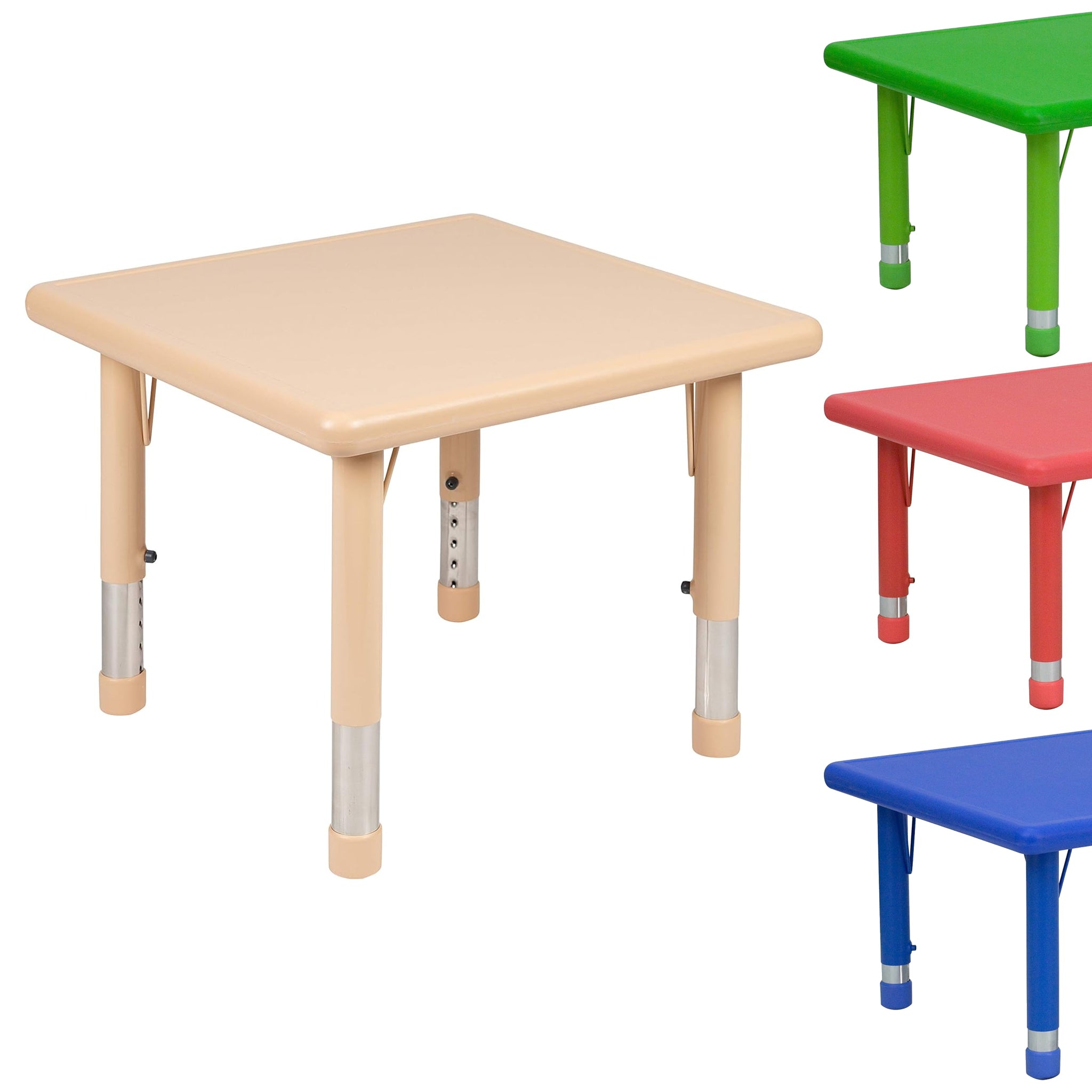 KT Square Plastic Height Adjustable Activity Table L60xW60 方形塑膠高度可調活動桌 – MY SCHOOL BUS