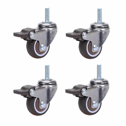 Caster wheels Heavy Duty Premium Commercial Grade Set of 4 with Brakes ...