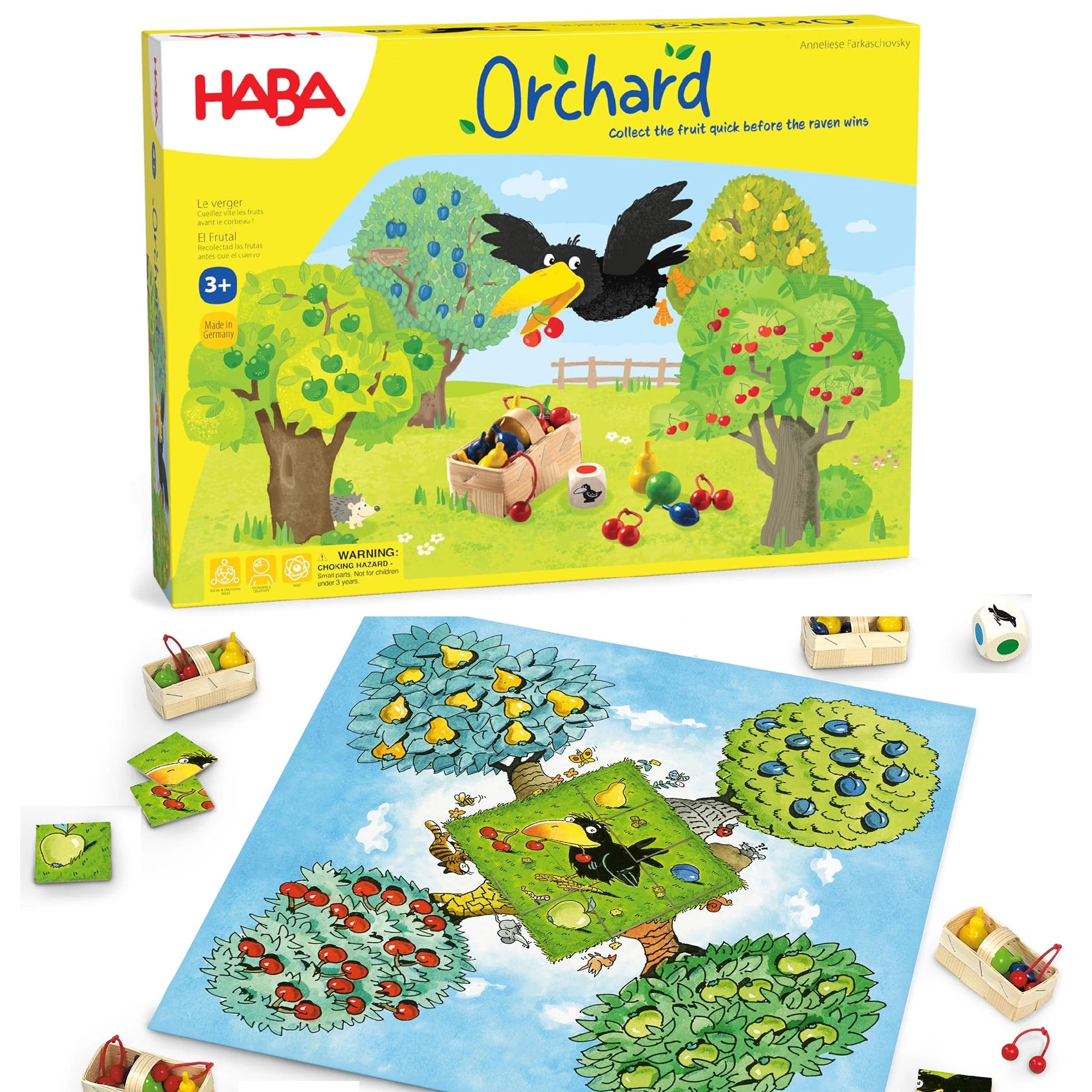 Haba Orchard Game Four Fruit-trees Version 果園裡的烏鴉與四棵果樹 合作記憶遊戲 – MY ...