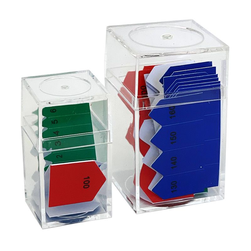 Kindermatic Montessori Printed Arrows For 100/1000 Bead Chains 蒙特梭利 10 ...