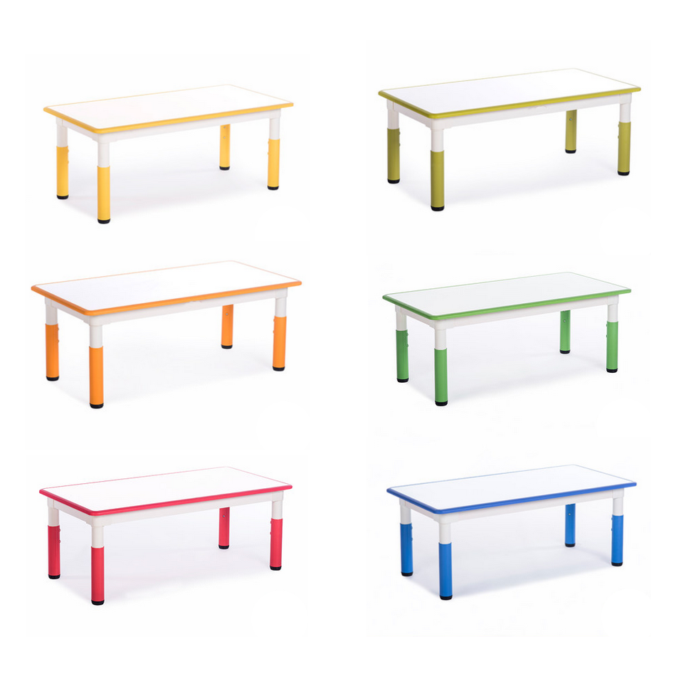 KYC Rectangular Table Height Adjustable with Wear-resisting Melamine T ...