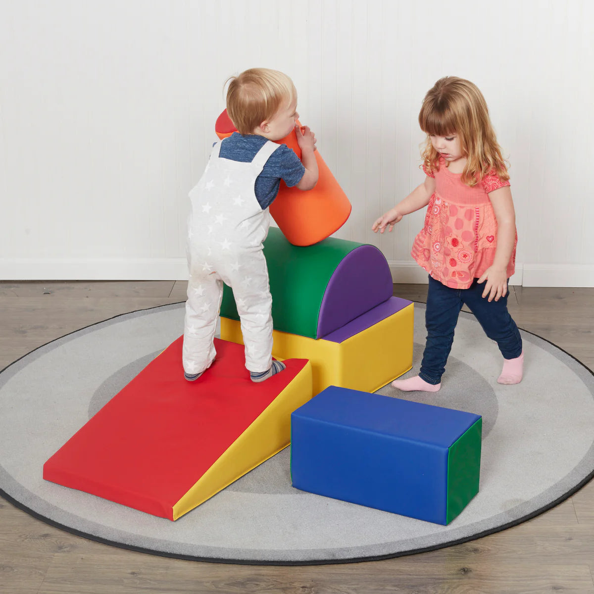 SoftZone Climb and Crawl Playset, Building Blocks, 5-Piece SoftZone 攀爬 ...